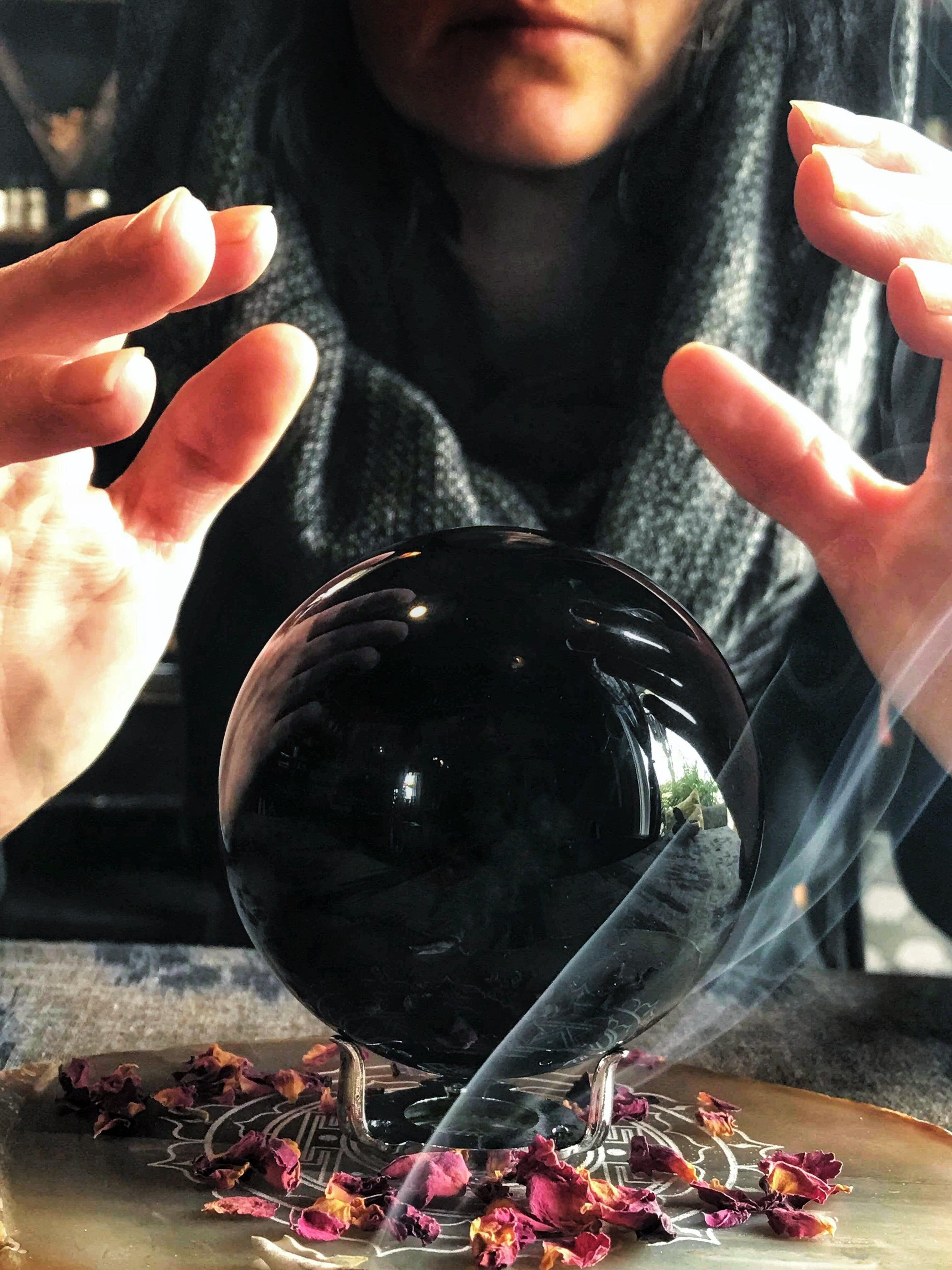 Obsidian Sphere - Scrying Ball